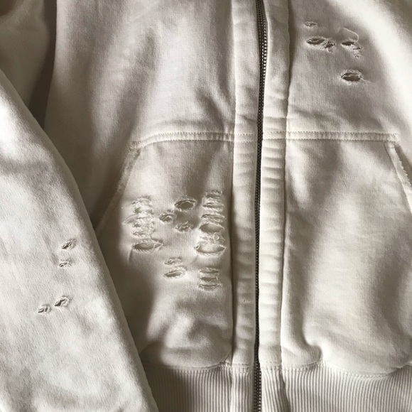 ATM Anthony Thomas Melillo | Jackets & Coats | Atm Distressed Cream ...